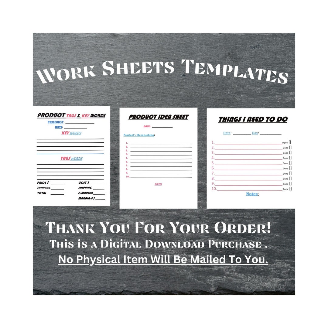 Word Editable Documents to Help Etsy Stores Document Ideas, Document ...