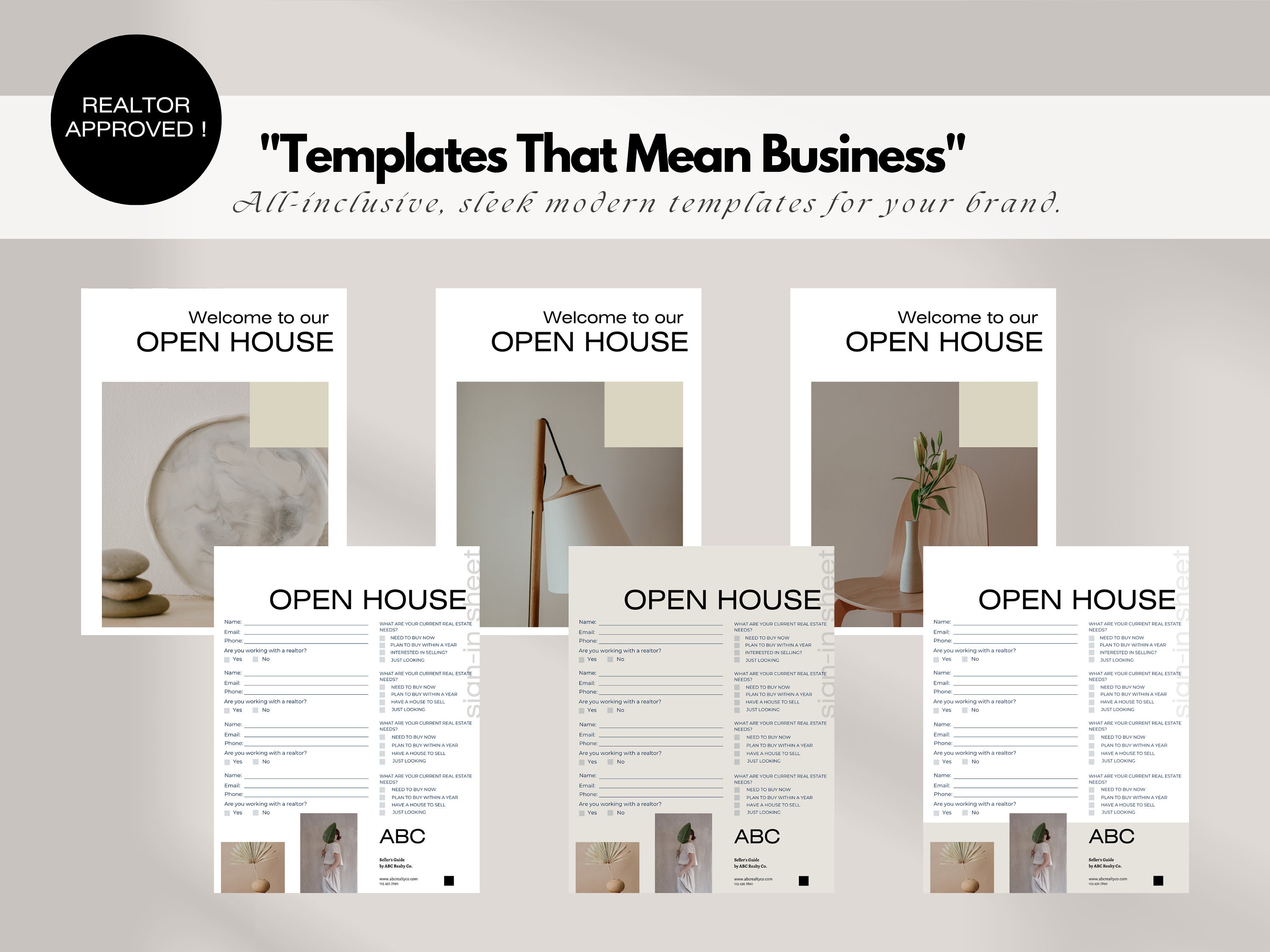 Open House Sign-in Form, Welcome Poster, Open House, Realtor Templates ...