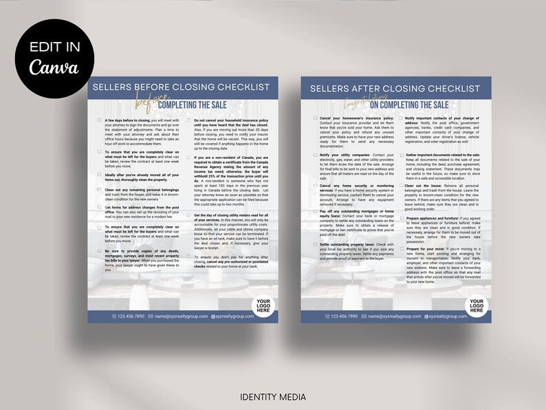 Seller's Before & After Closing Checklist After Closing - Etsy