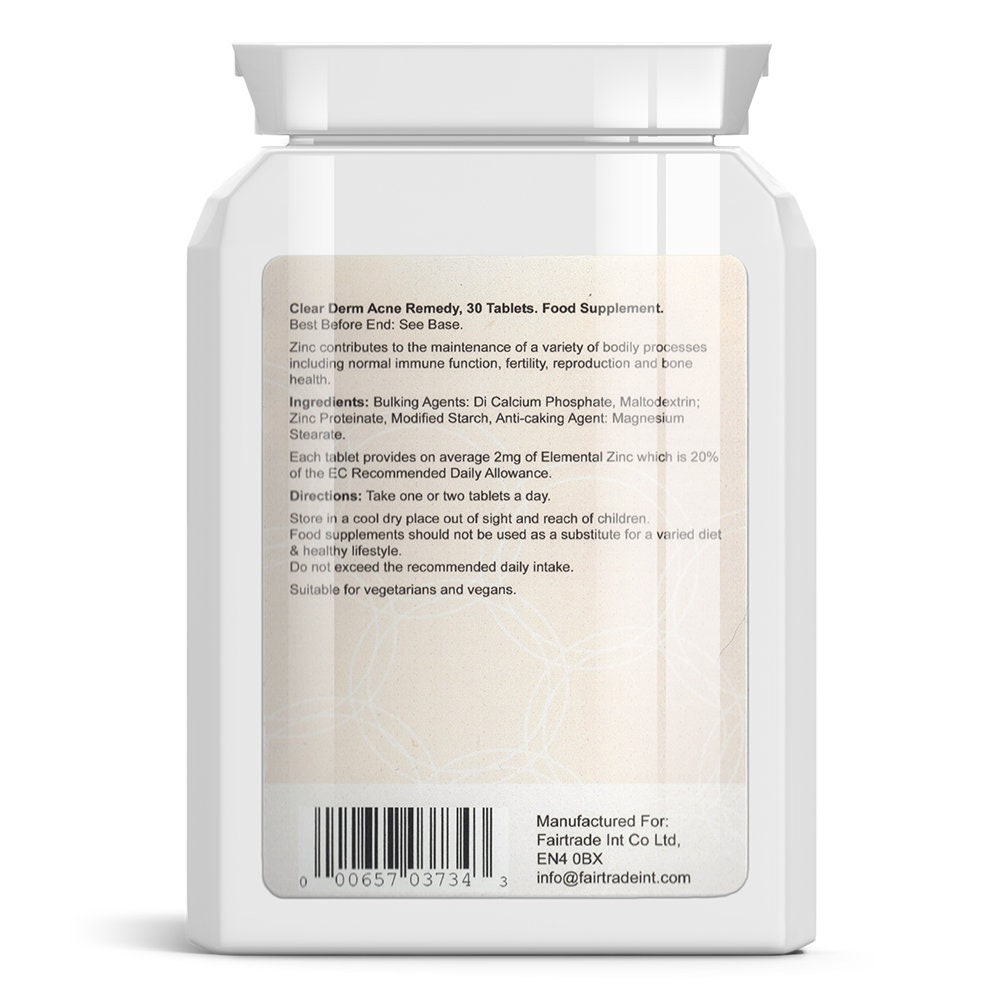 CLEAR DERM Acne Tablets, the No.1 Acne & Spot Treatment 1-a-day - Etsy