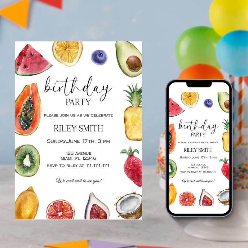 Fruit Party - Etsy
