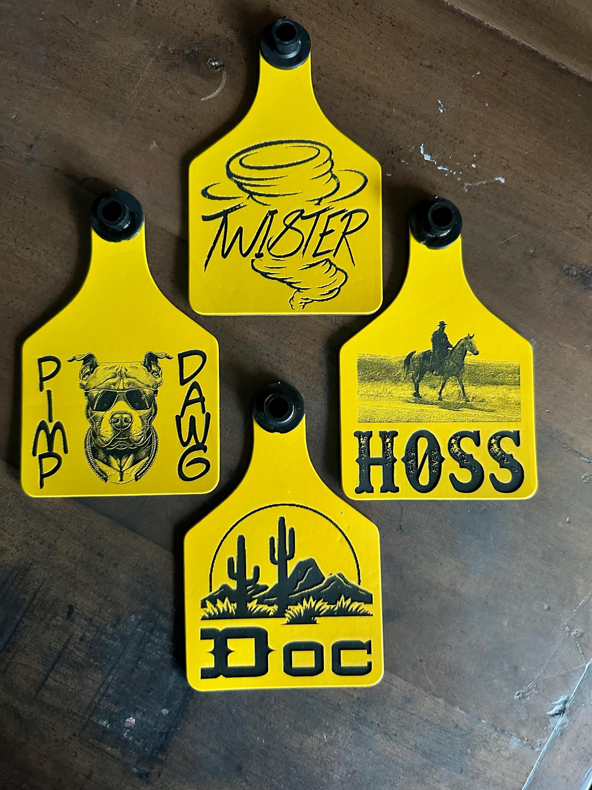Custom Laser Engraved Livestock Tags - Etsy