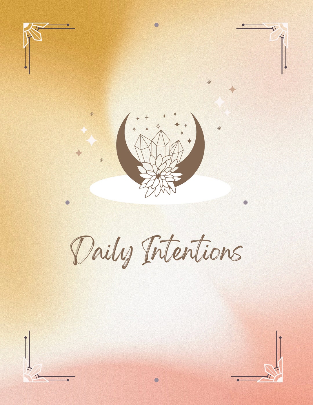 Daily Intentions Digital Journal - Etsy