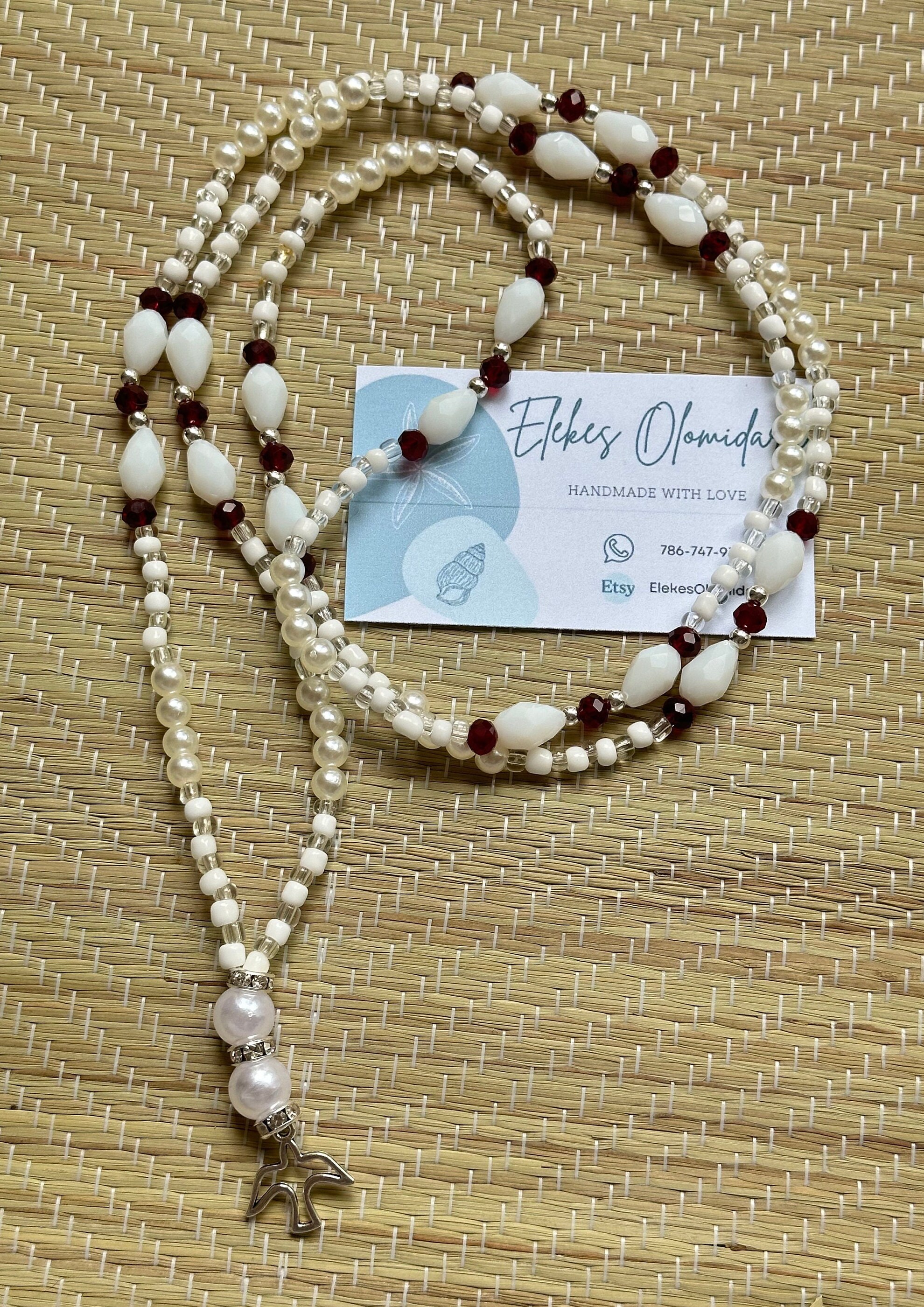 Obatala Ayagguna Eleke, Collar Para Obatala Ayaguna, Obatala Necklace ...