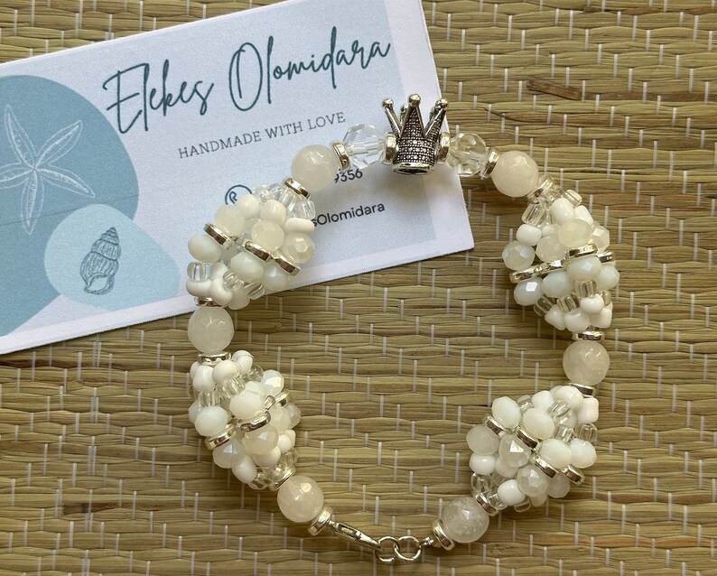 Handmade Obatala Ilde Bracelet, Santeria Beaded Jewelry, Ayaguna ...