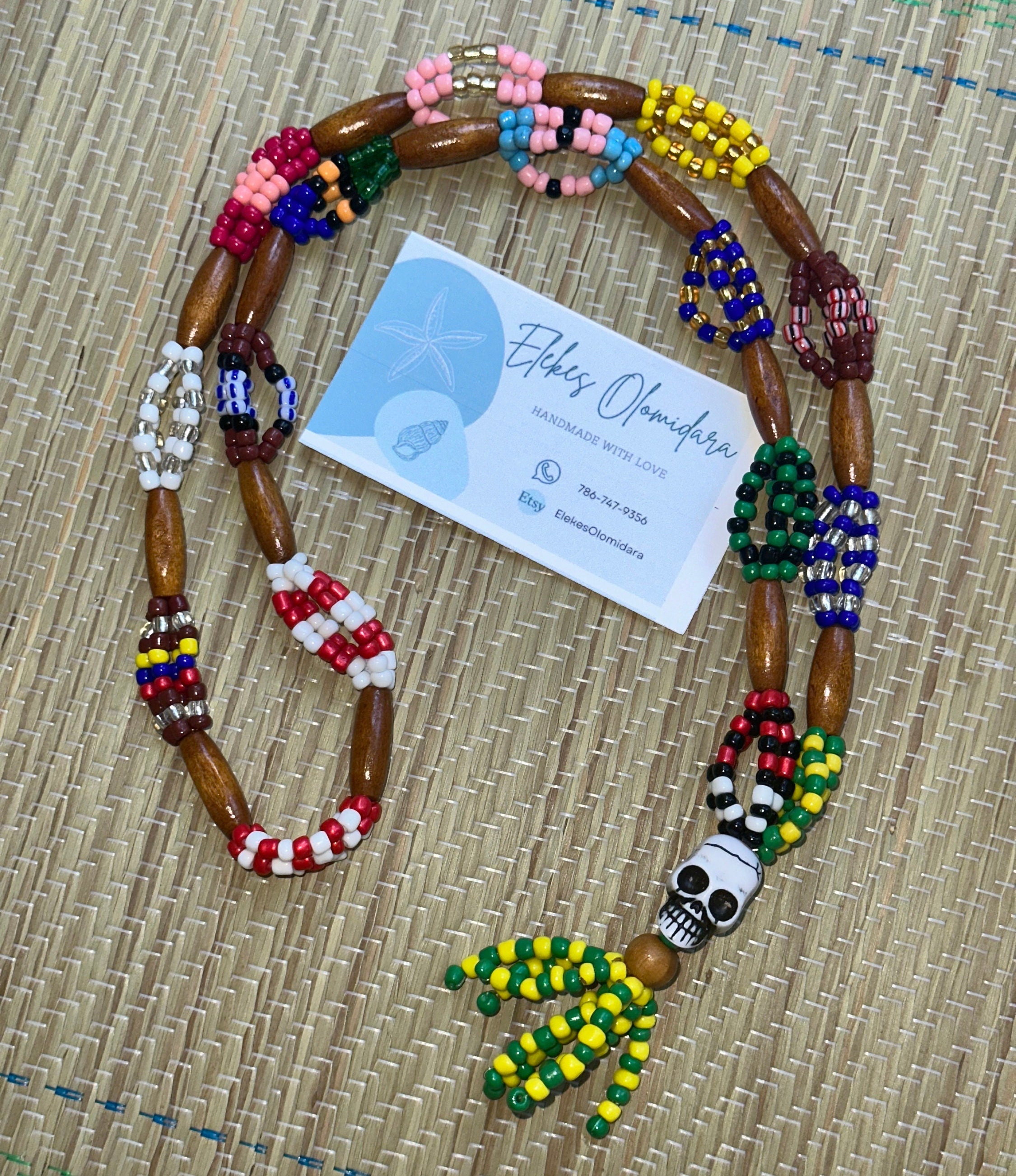 Collar De Ogbe Yono Pequeño 17 1/2" | Babalawo | Ifa | Orunmila - Etsy