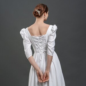 Linen Wedding Dress RUBY - Lace up Back - Linen Bridal Gown ...