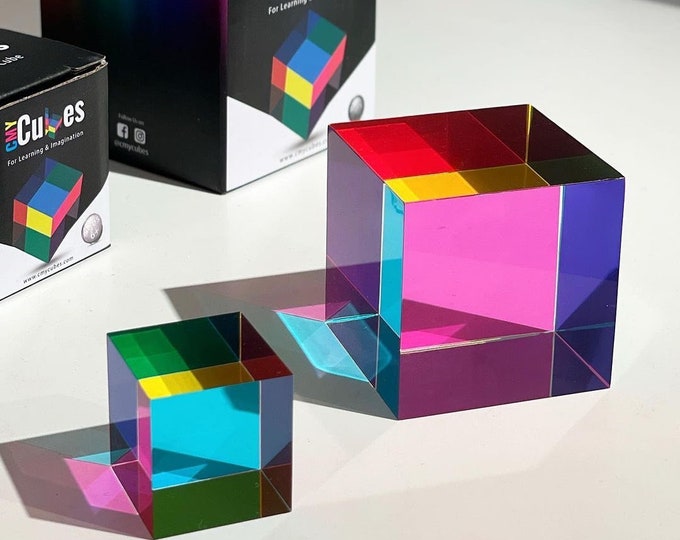 Dichroic Tesseract Cube - Etsy