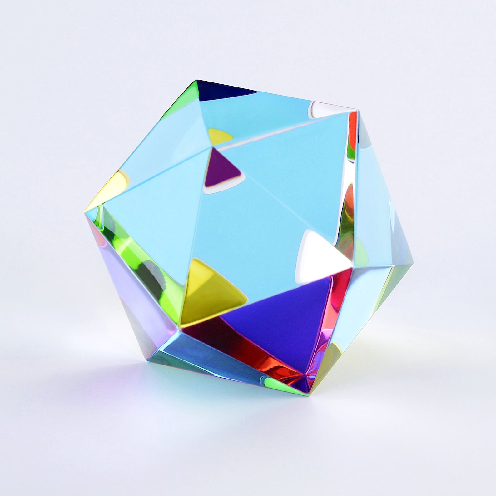 CMY Cubes® the Motus - Icosahedron, Optical Polyhedron, Subtractive ...