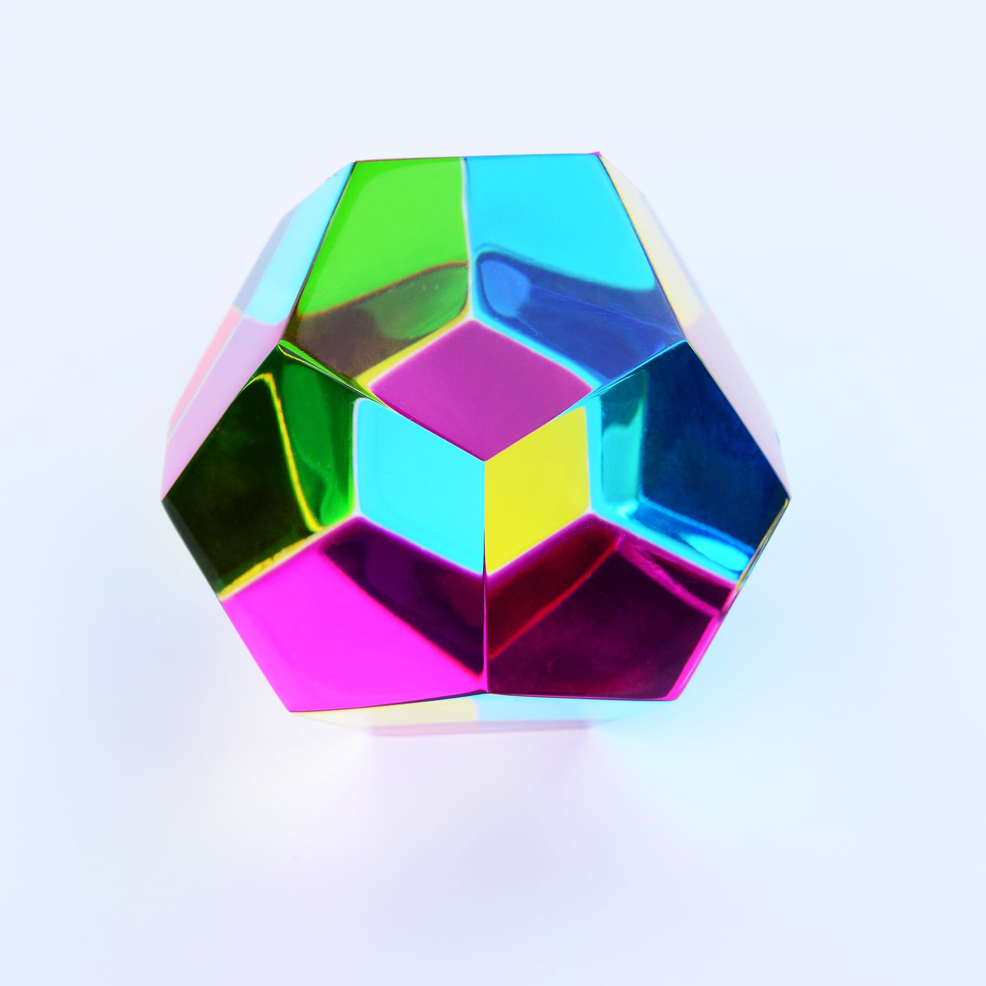 CMY Cubes® the Mundus - Dodecahedron, Optical Polyhedron, Subtractive ...