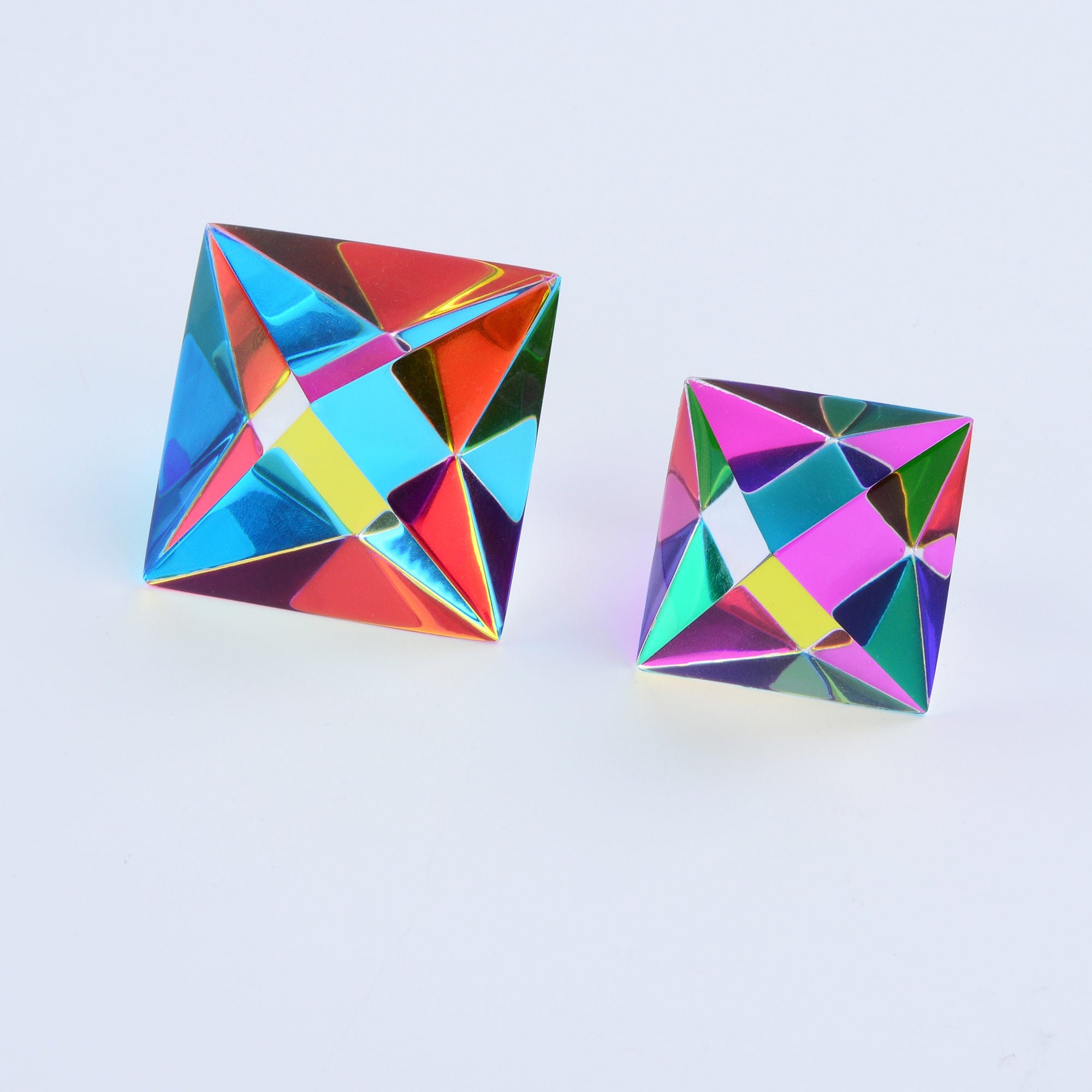 CMY Cubes® the Aether Octahedron Optical Polyhedron - Etsy