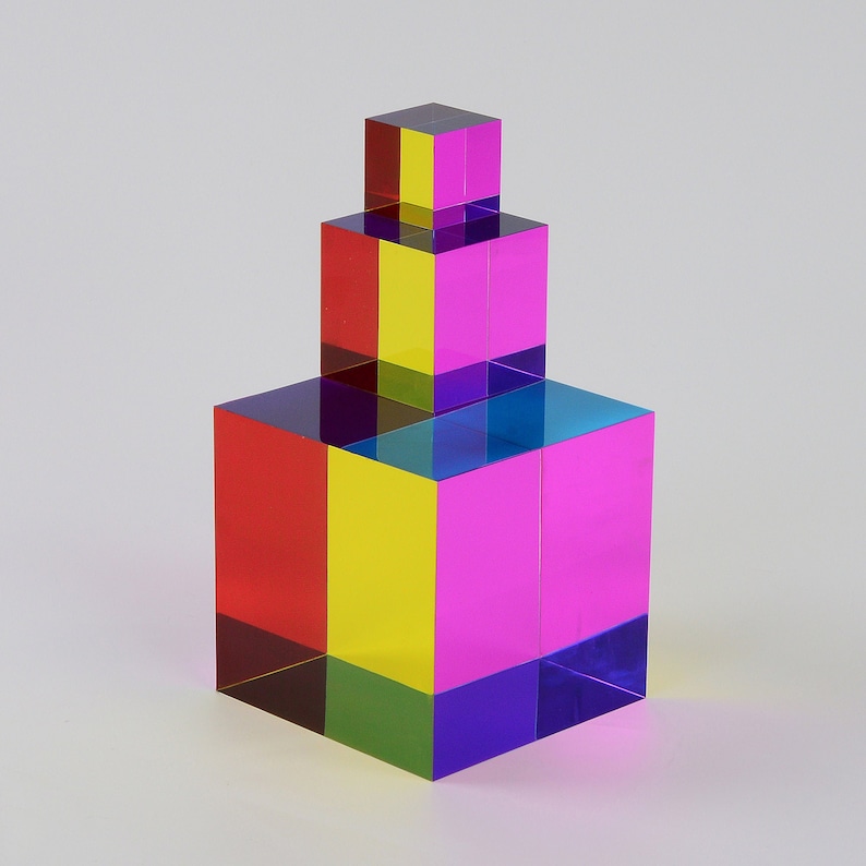CMY Cubes® the Original CMY Cube Color Cube Subtractive - Etsy