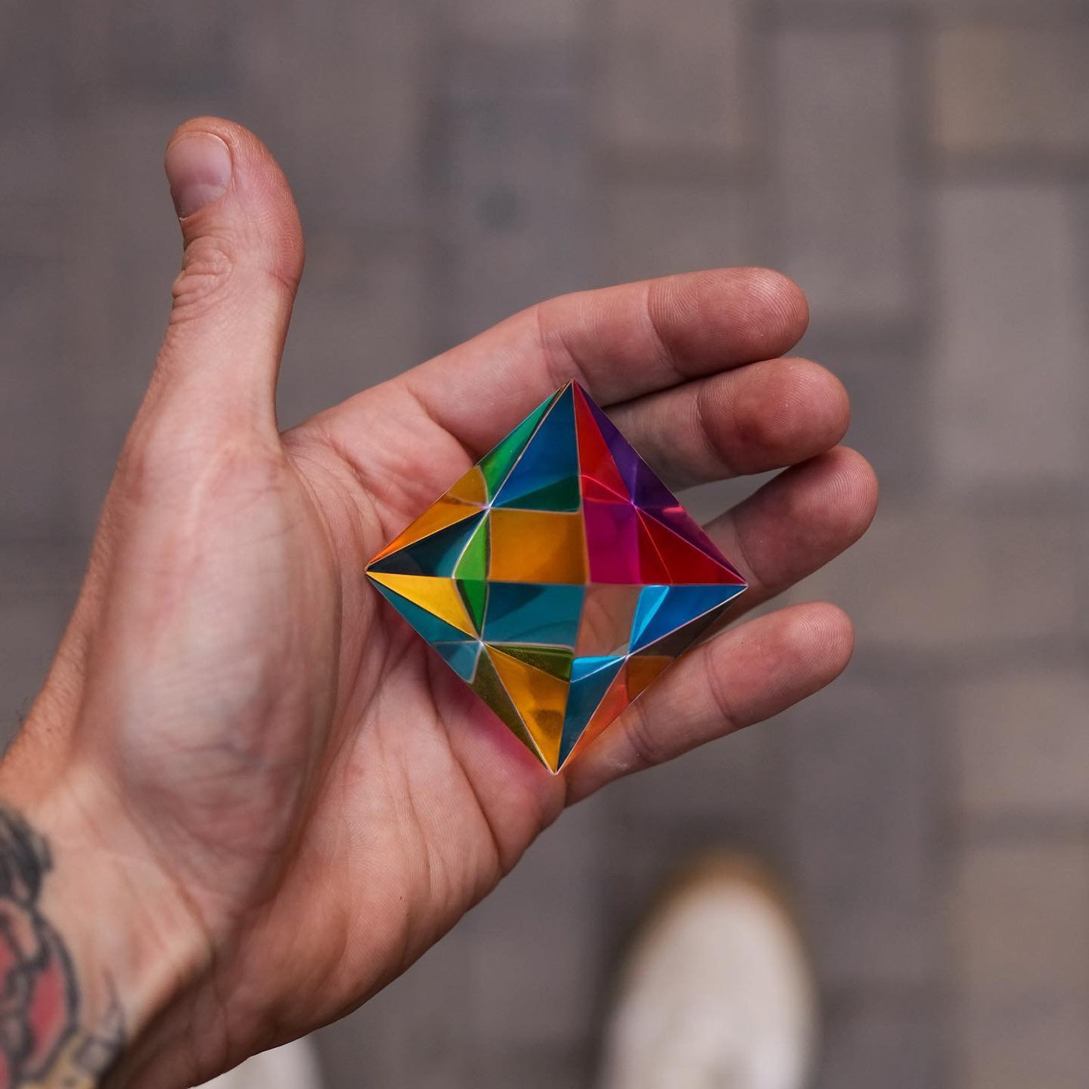 CMY Cubes® the Aether Octahedron Optical Polyhedron - Etsy