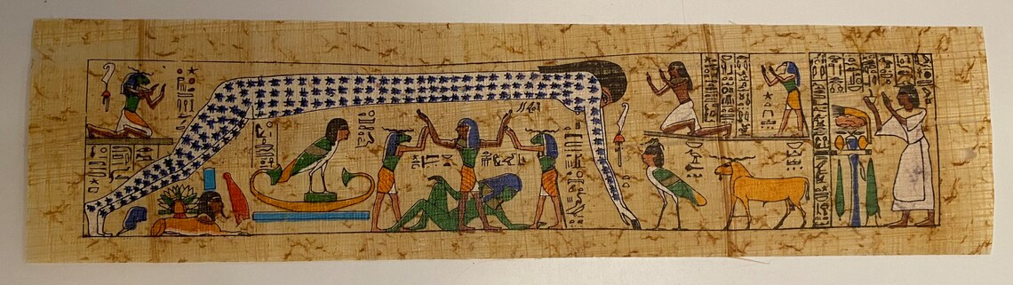 A Copy of Ancient Egyptian Papyrus as Bookmarks, History Educational ...