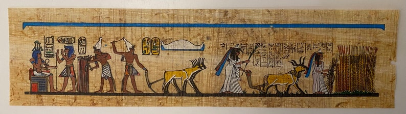 A Copy of Ancient Egyptian Papyrus as Bookmarks, History Educational ...