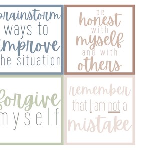 What to Do When I Make a Mistake Poster - Etsy