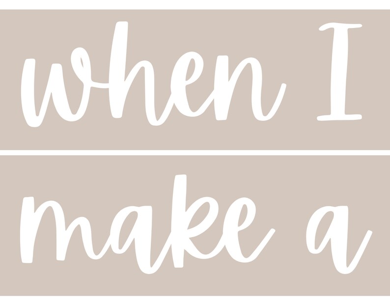 What to Do When I Make a Mistake Poster - Etsy