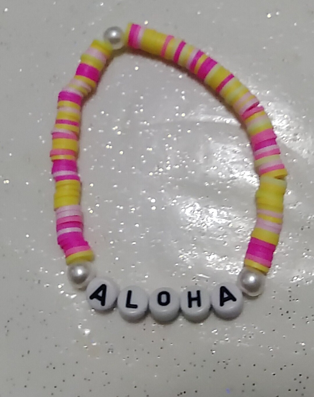 Aloha Cute Preppy Beachy Aesthetic Bracelet - Etsy