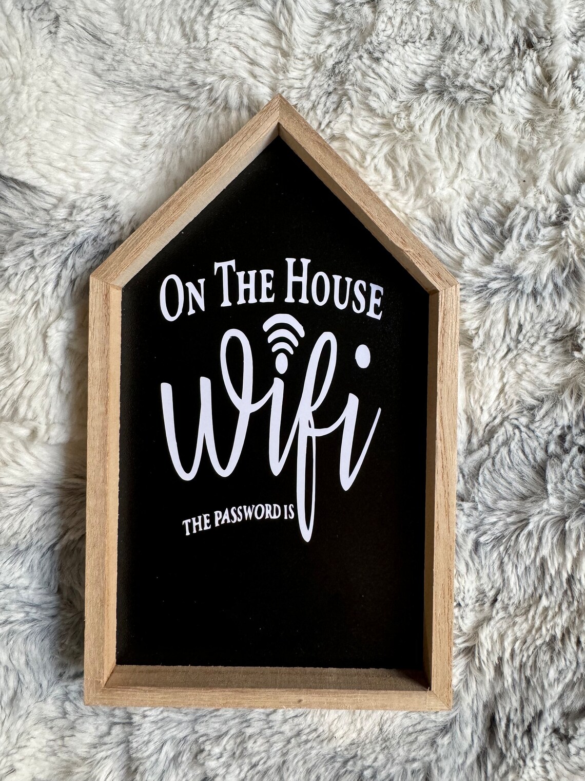Wood House Wifi Sign - Etsy
