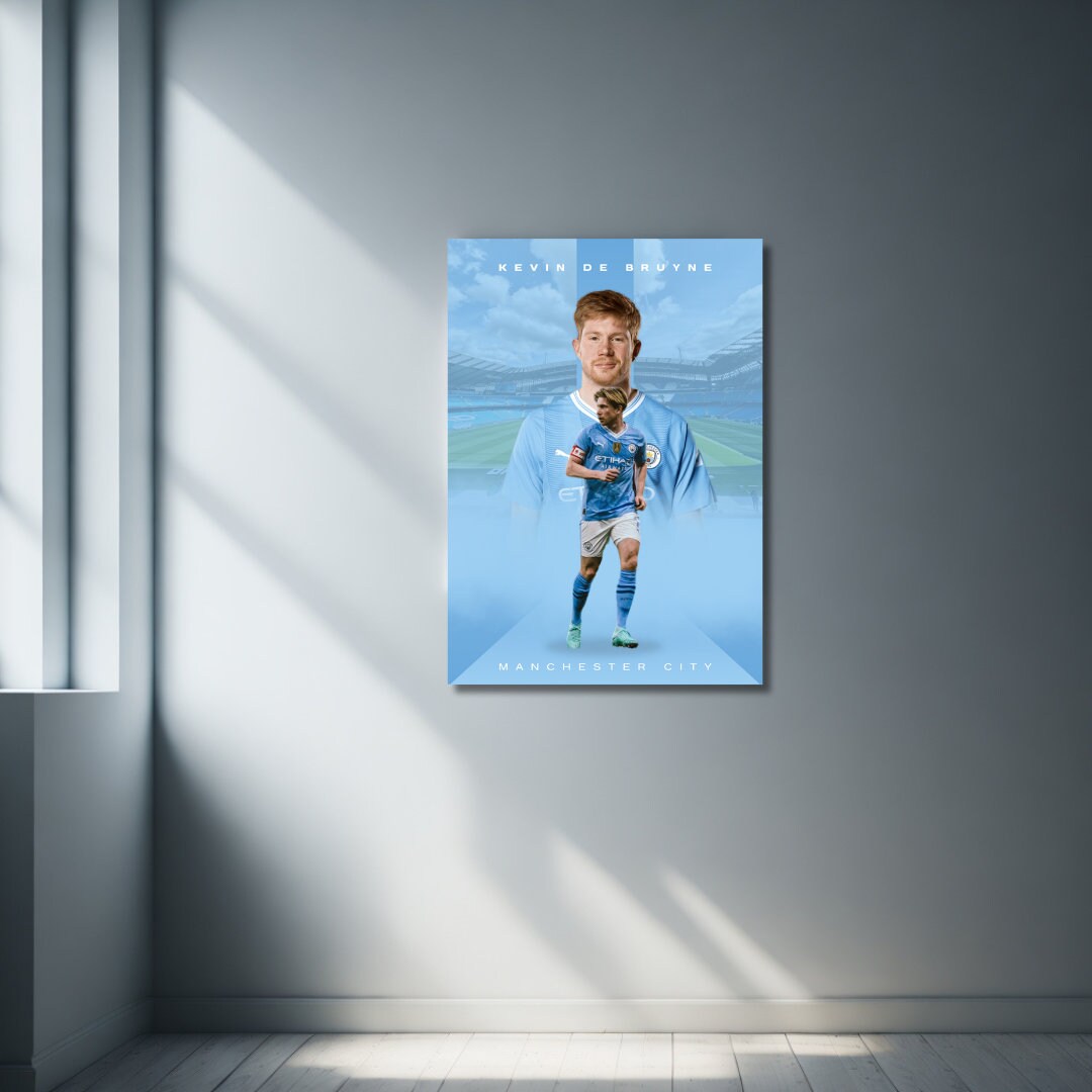 Kevin De Bruyne Poster KDB Digital Poster Kevin De Bruyne Fan Gift Room ...