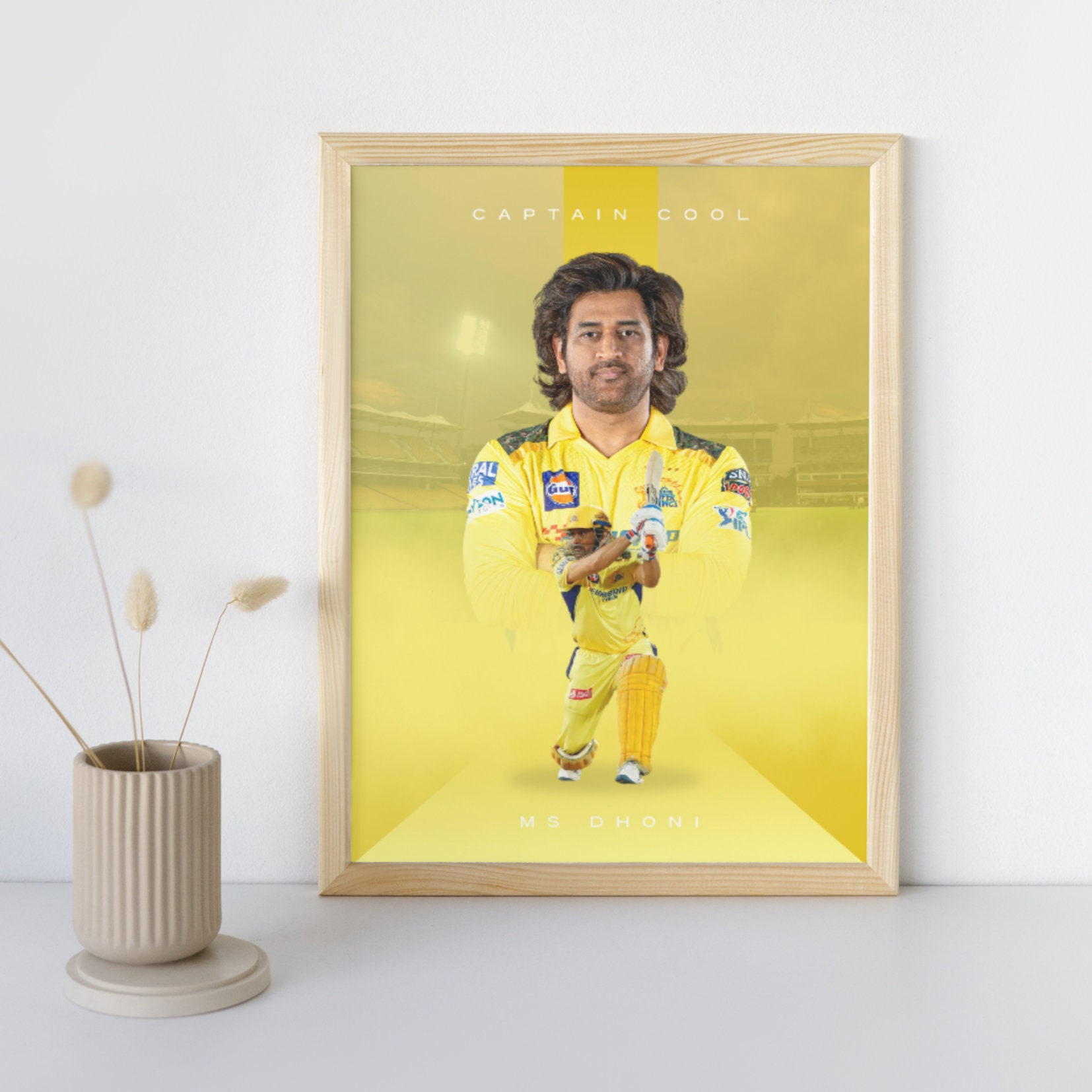 Mahendra Singh Dhoni Poster Ms Dhoni Poster MSD Poster Chennai Super ...