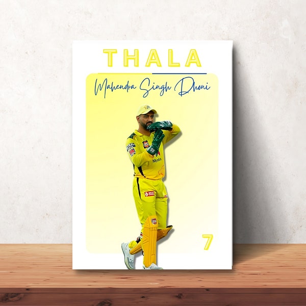 Ms Dhoni Poster - Etsy