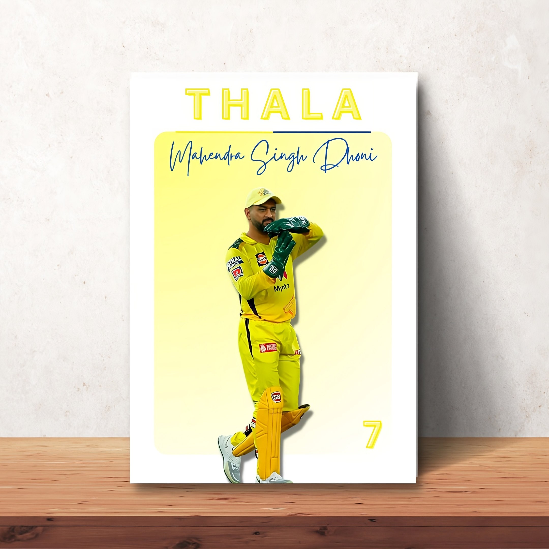 Mahendra Singh Dhoni Poster Ms Dhoni Poster MSD Poster Chennai Super ...
