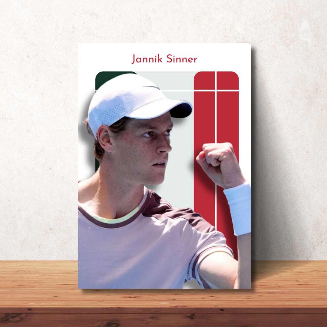 Jannik Sinner Poster Australian Open Winning Poster Tennis Digital ...