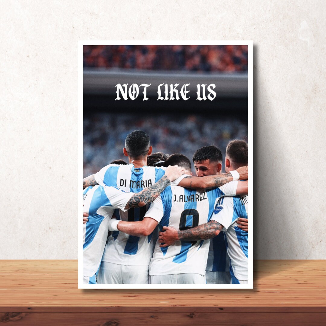 Argentina Copa America 2024 Digital Poster Argentina Football Team Wall ...
