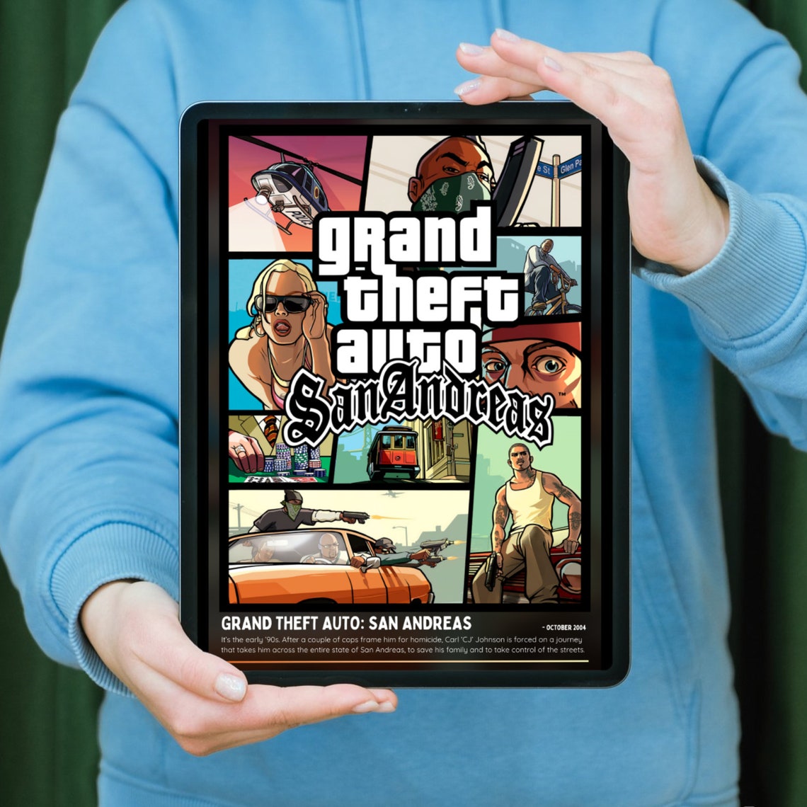 Grand Theft Auto San Andreas Digital Poster GTA San Andreas Poster ...