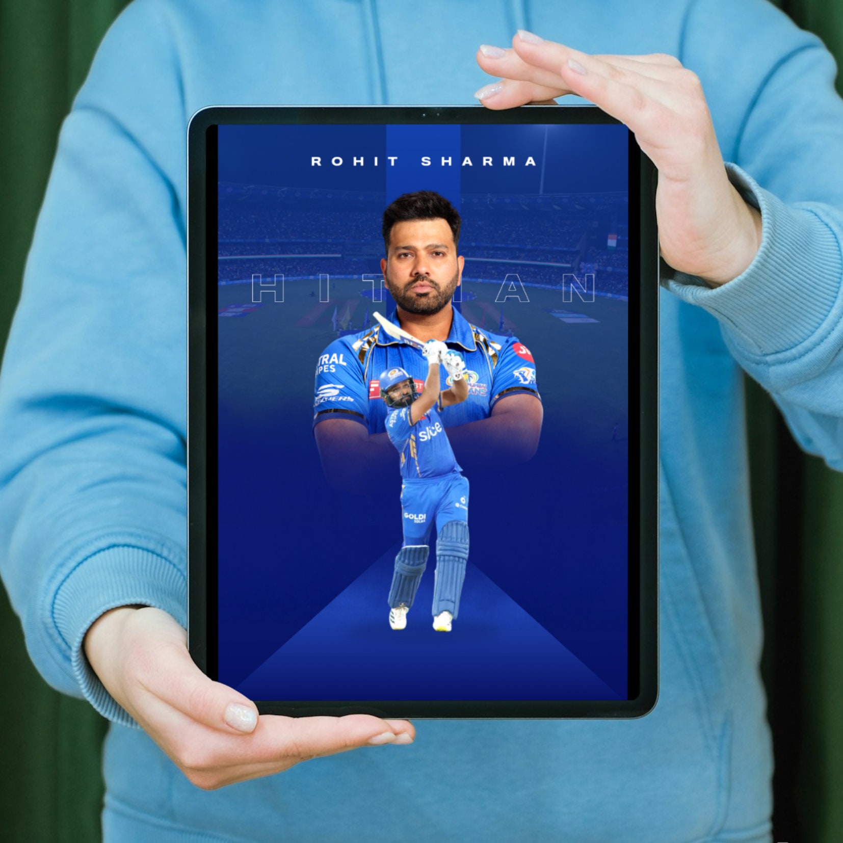 Rohit Sharma Poster Hitman Digital Poster Rohit Sharma Poster for Room ...