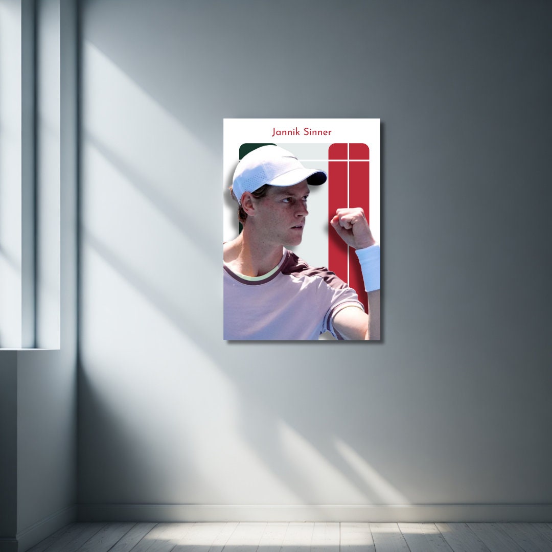 Jannik Sinner Poster Australian Open Winning Poster Tennis Digital ...