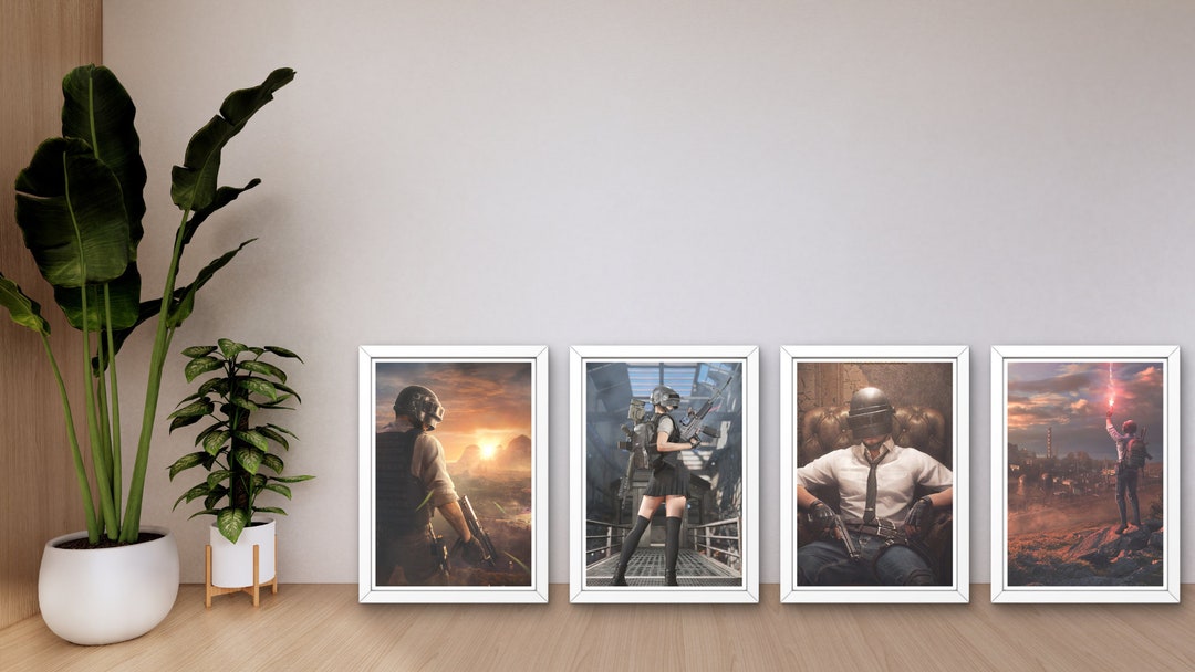 PUBG Digital Poster Bundle of 4 Posters of Playerunknown's ...