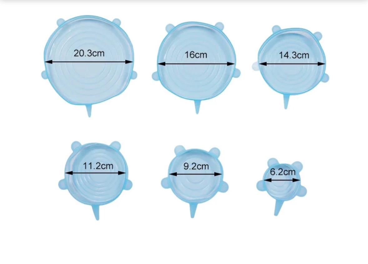 Silicone Lids - Set of 6 - Etsy