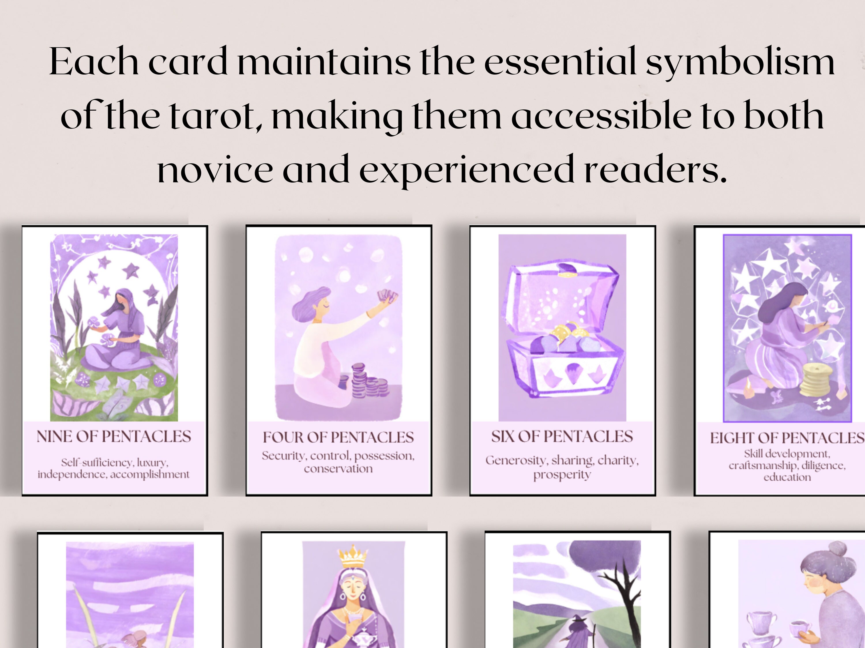 Printable Tarot Deck, Oracle Card Deck-digital Divination Tools ...