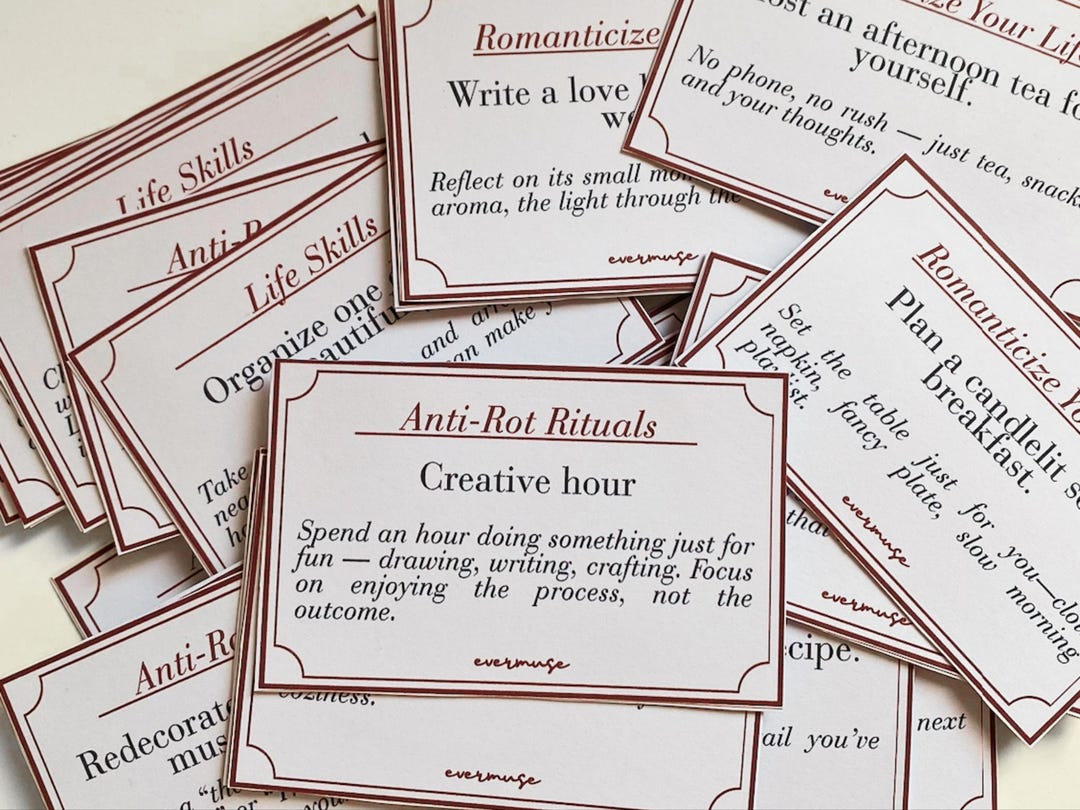 Printable Mission Cards for Romanticizing Everyday Life - Etsy