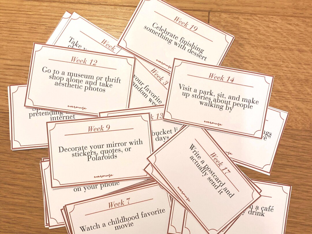 Printable Mission Cards for 2026 – Romanticizing Everyday Life for a ...