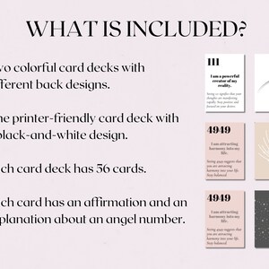 Numerology Angel Numbers Oracle Card Deck, Printable Numbers Oracle ...