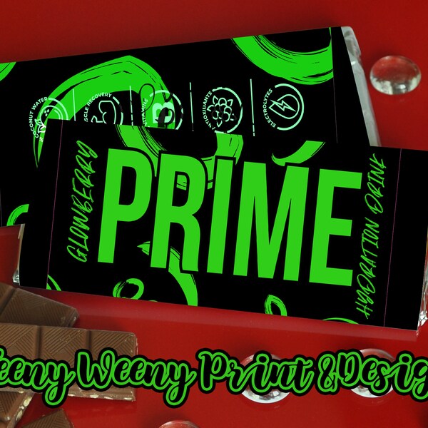 Prime Chocolate Bar Wrapper - Etsy