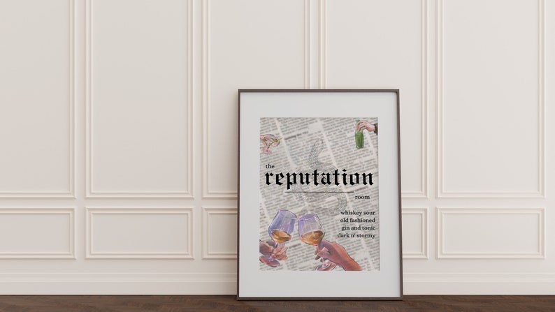 Taylor Swift Poster Album Cover Poster Taylor Swift Reputation Cocktail ...