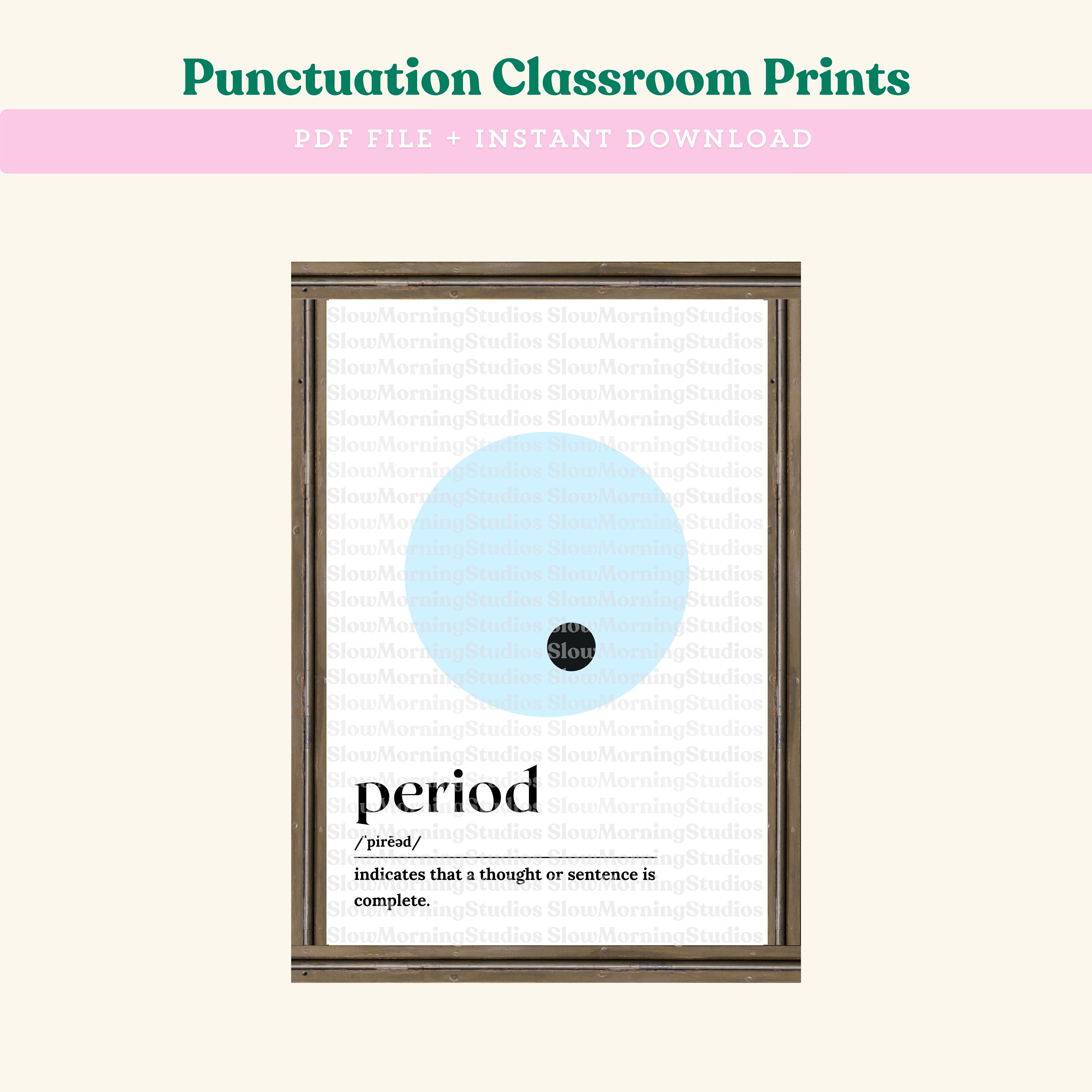 5th Grade Classroom Must Haves 26 Piece Punctuation Marks Poster Set ...
