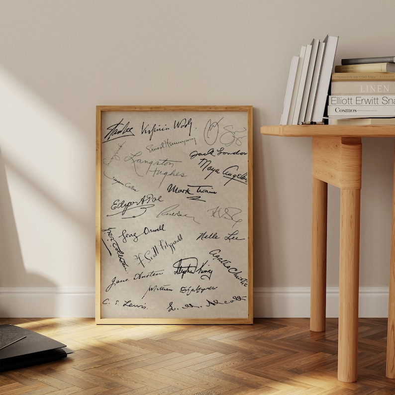 Famous Authors Print | English Classroom Decor | Author Wall Art ...