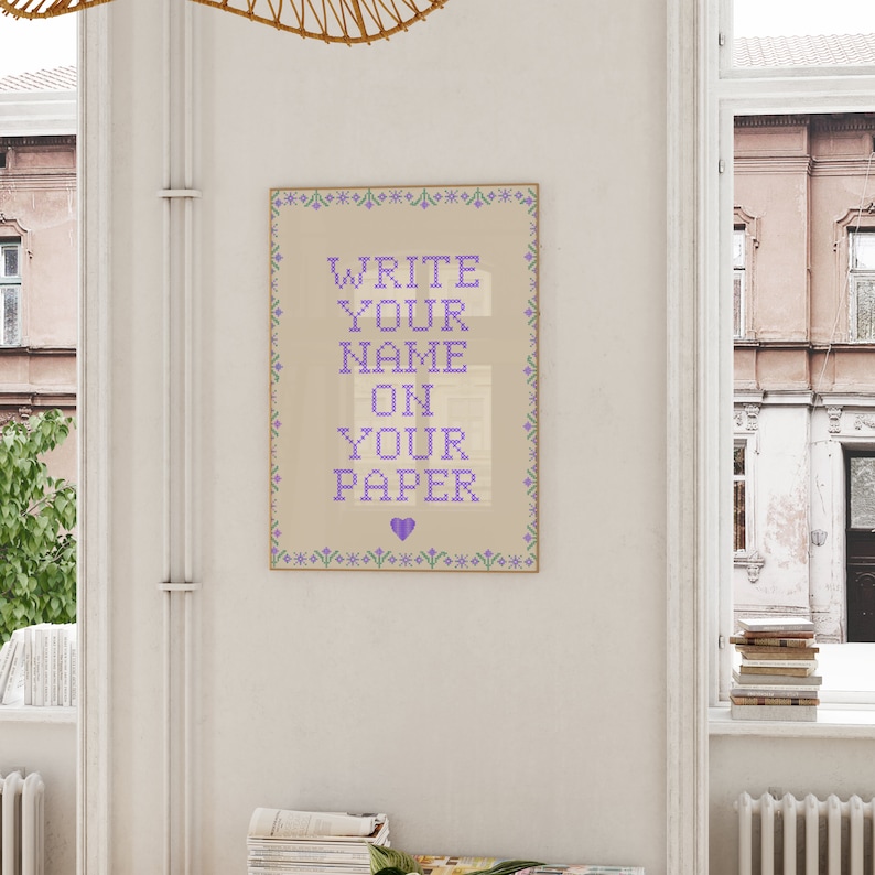 Write Your Name Poster | Classroom Poster | Boho Classroom | Classroom ...