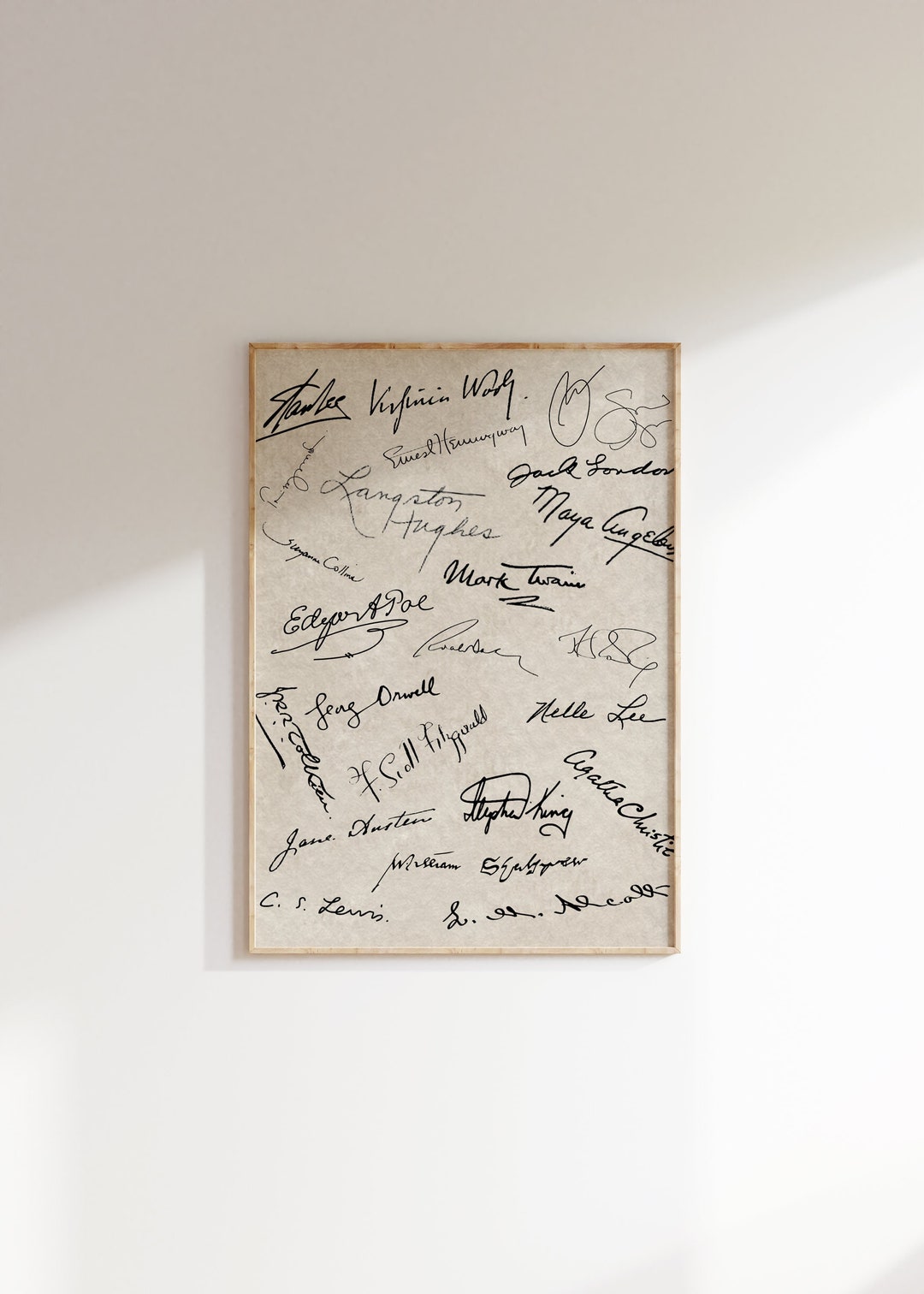 Famous Authors Print | English Classroom Decor | Author Wall Art ...