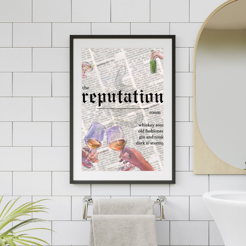 Taylor Swift Poster Album Cover Poster Taylor Swift Reputation Cocktail ...