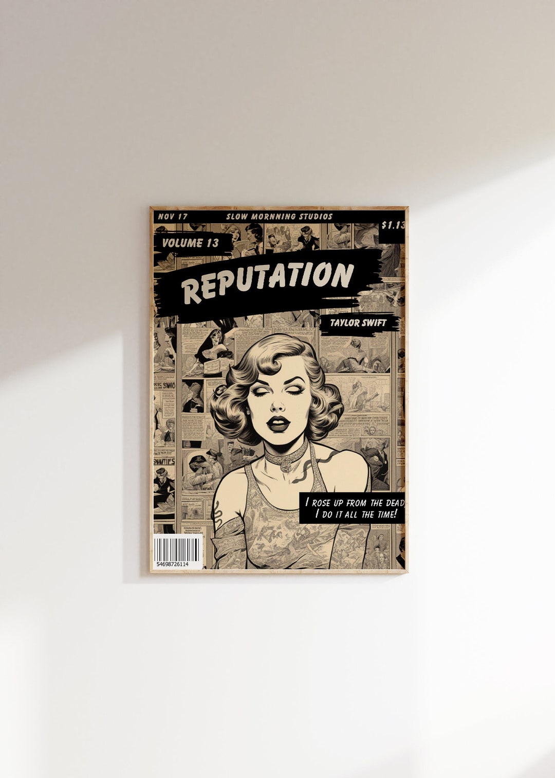 Taylor Swift Custom Comic Book Art Poster Album Cover Poster Taylor ...