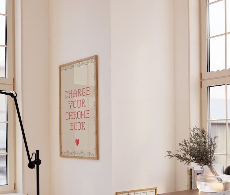 Charge Your Chromebook | Classroom Poster | Boho Classroom | Classroom ...