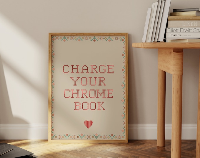 Charge Your Chromebook | Classroom Poster | Boho Classroom | Classroom ...