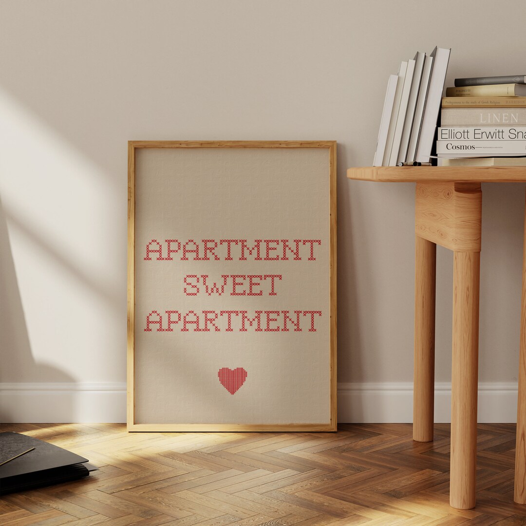 Apartment Sweet Apartment Poster Print New Apartment Gift College ...