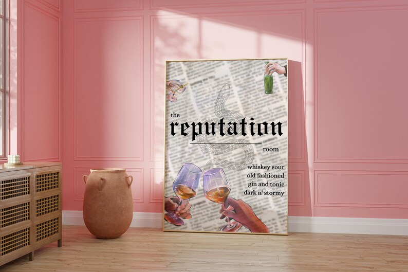 Taylor Swift Poster Album Cover Poster Taylor Swift Reputation - Etsy